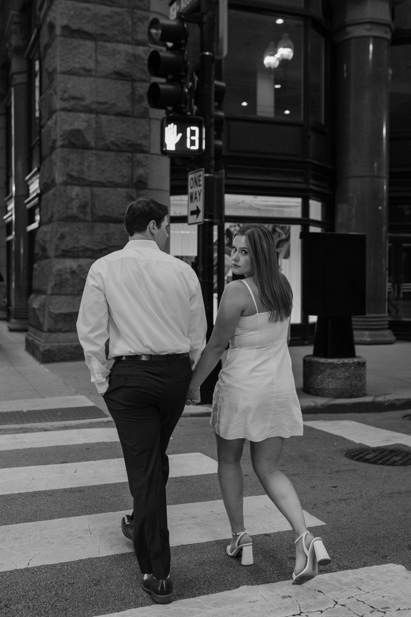 City Engagement Photos in Downtown Chicago | Emma Petersen
