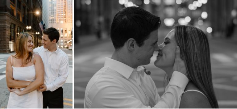 City Engagement Photos in Downtown Chicago | Emma Petersen