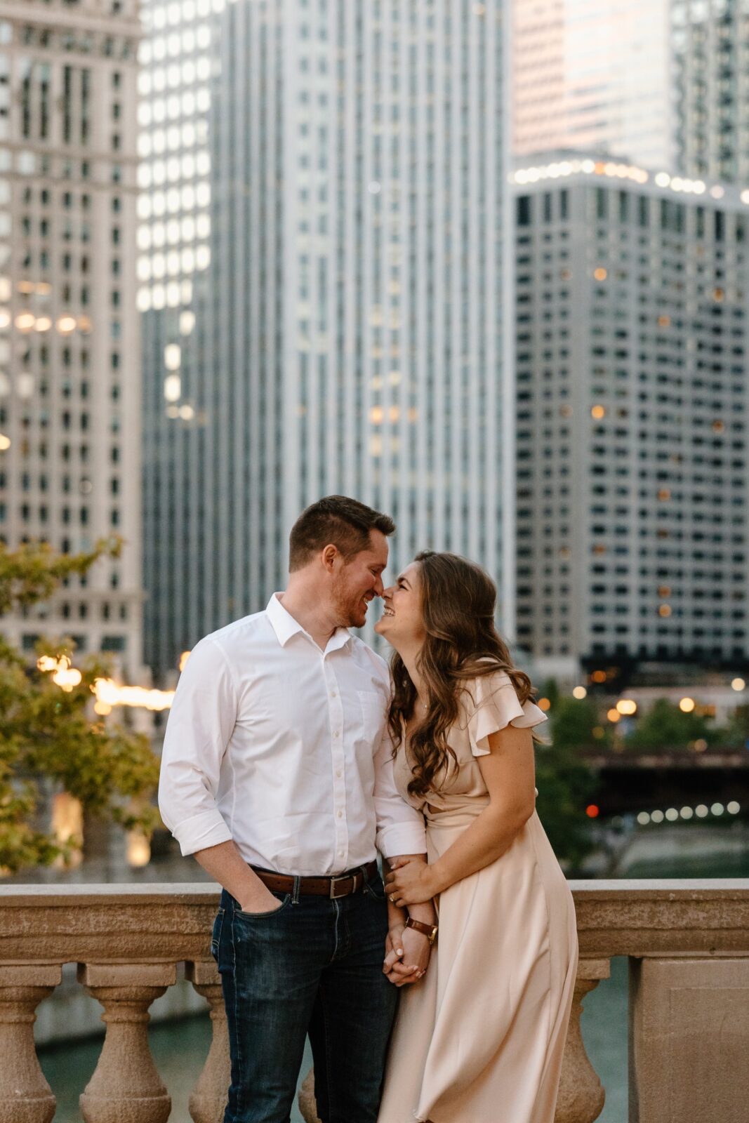 Lifestyle Chicago Engagement Photos at Aldi