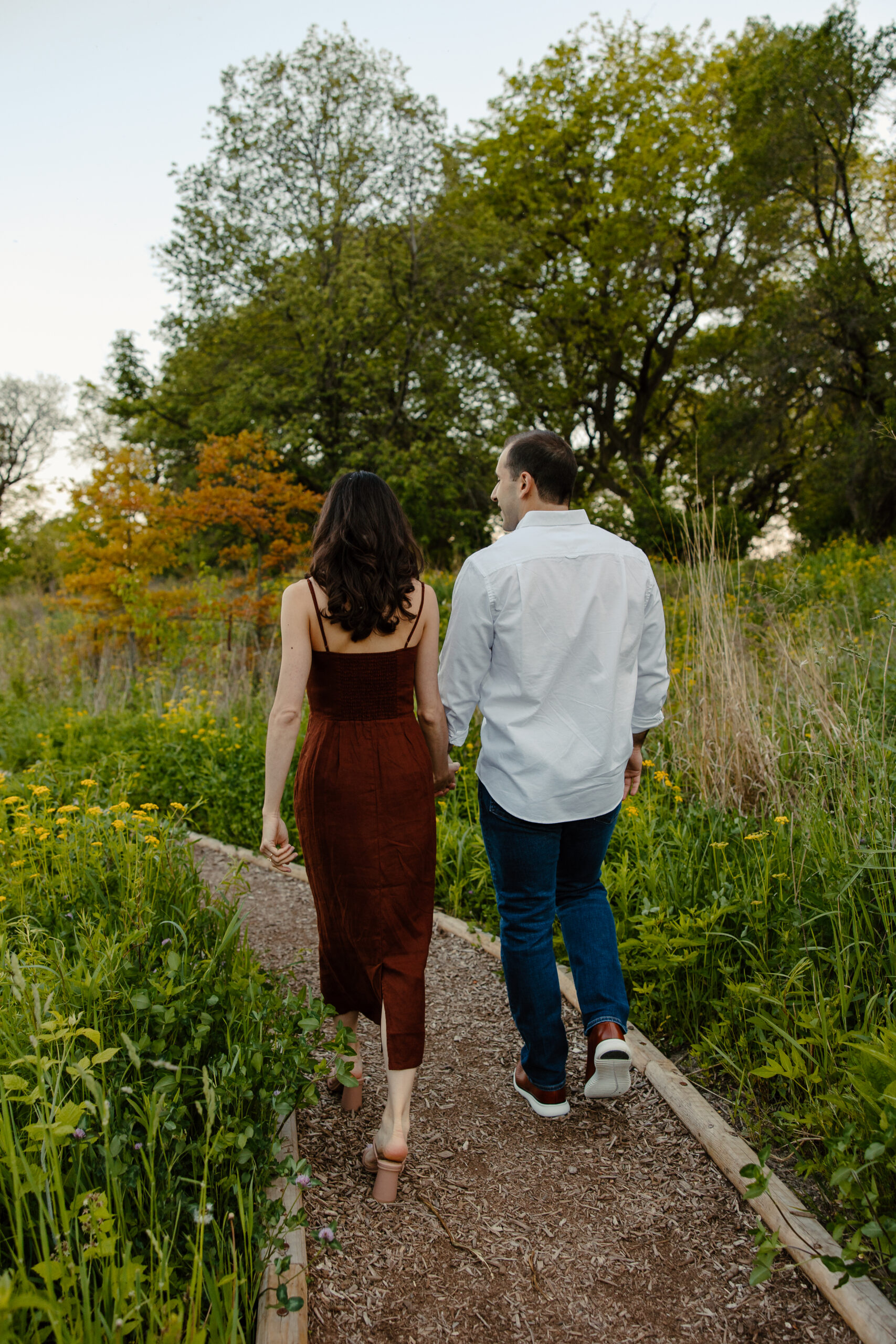 Chicago Sunset Engagements at Horner Park | Cassie + George ...